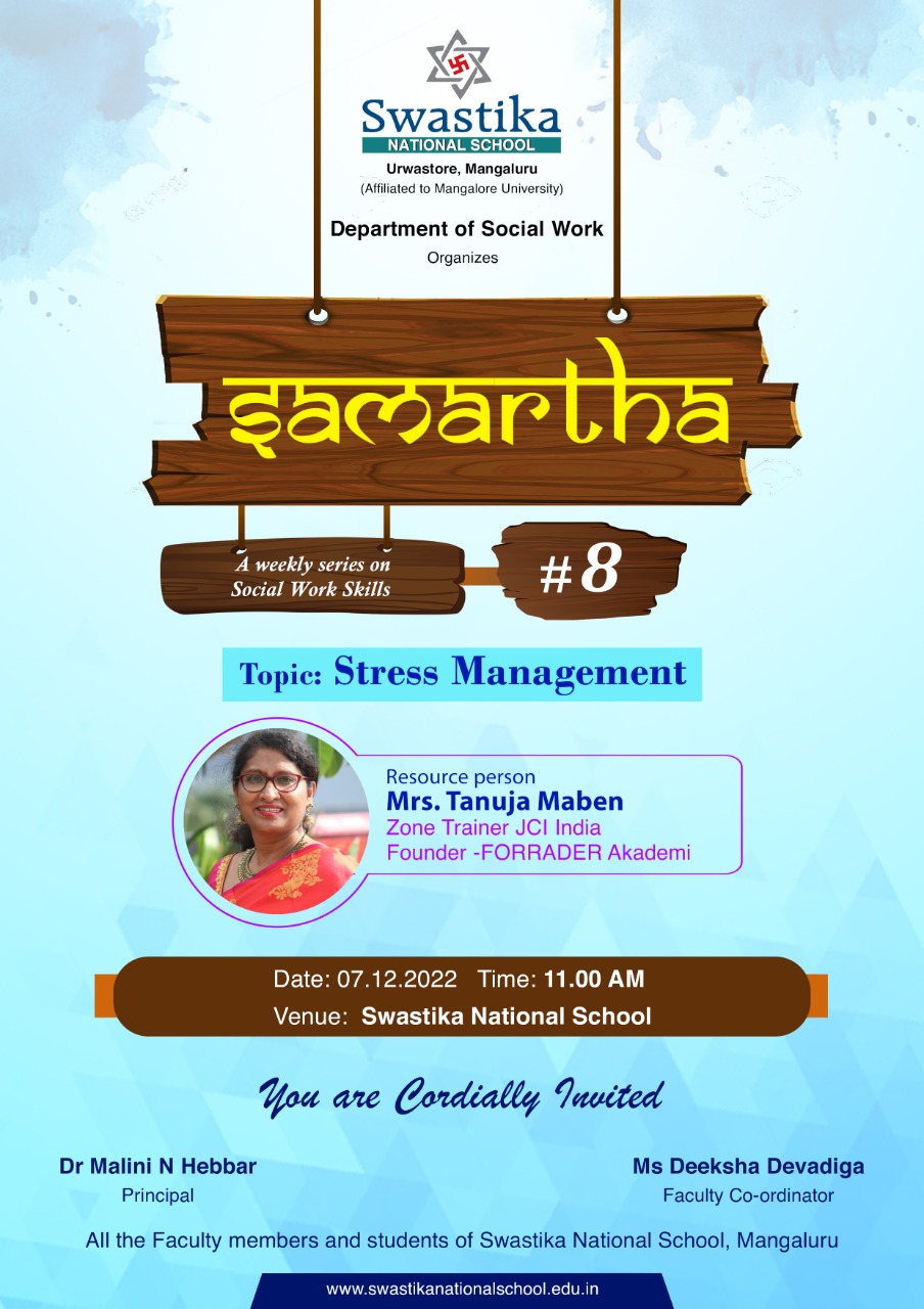 "Stress Management" for Swastika National School - Swastika National School