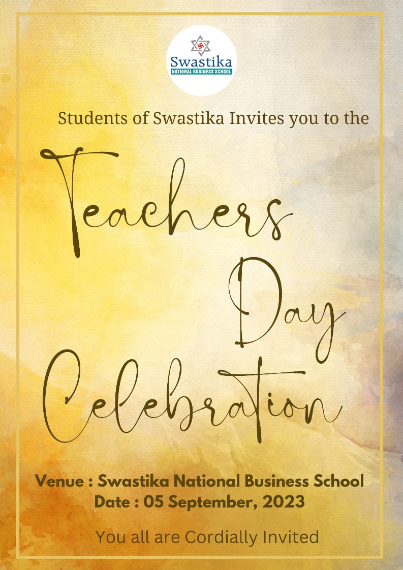 Teachers Day Celebration-05/09/2023 - Swastika National School